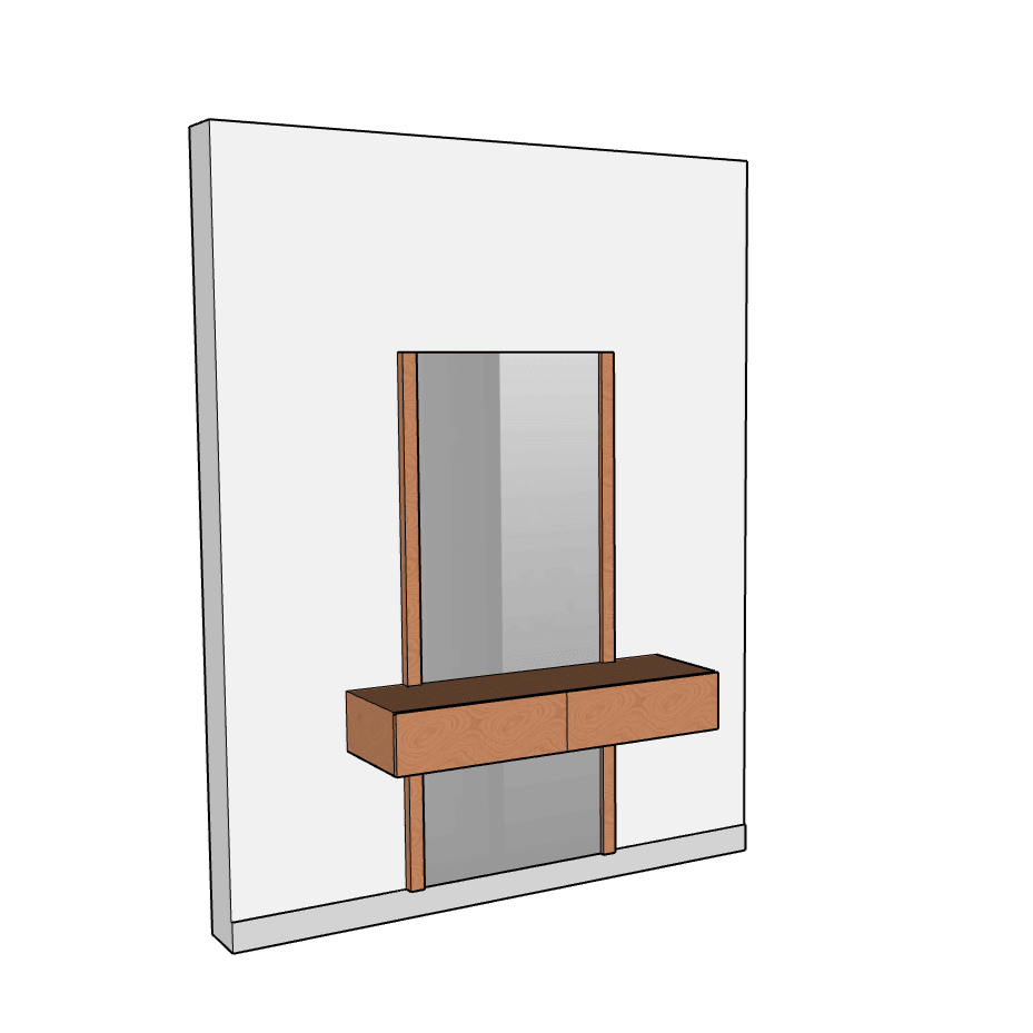 Claire Wall Mounted Dresser – Classic Furniture